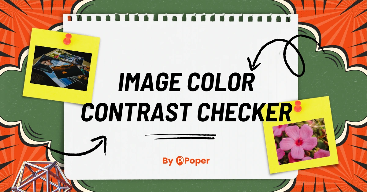Image Color Contrast Checker - Free WCAG Accessibility Tool by Poper